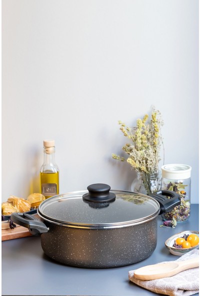 Master Chef Masterchef 24 cm Granit Karnıyarık Tencere Master Chef Masterchef 24 cm Granit Karnıyarık Tencere