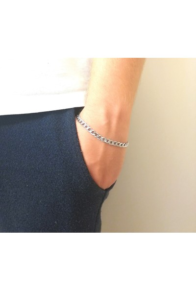 Turkuaz Çelik Erkek Bileklik