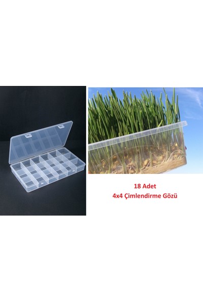 Luxury Shoes Tohum Çimlendirme Kutusu 18 Gözlü Mini Sera Luxury Shoes Tohum Çimlendirme Kutusu 18 Gözlü Mini Sera