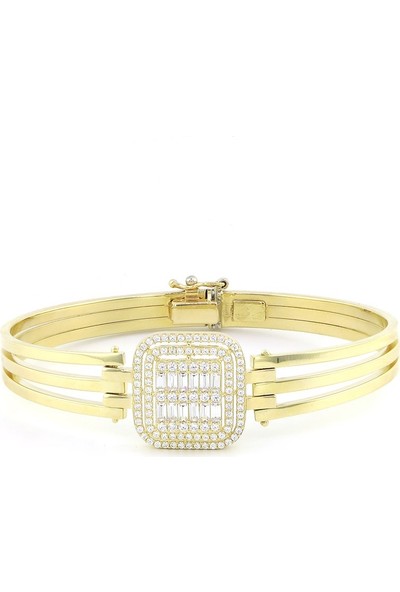 Altınkaynak 14 Ayar Kelepçeli Altın Bilezik