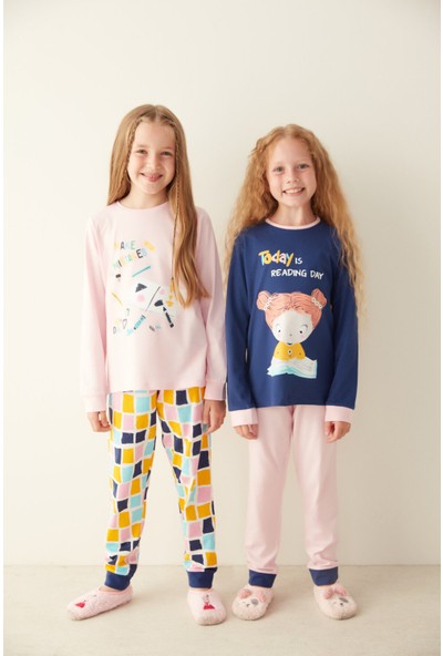 Penti Çok Renkli G.book Check 2li Pijama Takımı