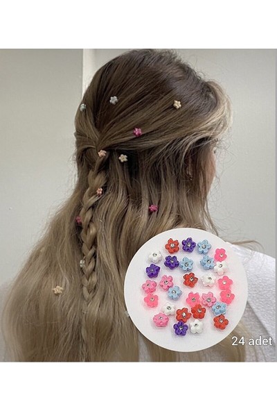 Çelik Online Saç Süsü Pıt Pıt Karışık Renkli 24 Lü