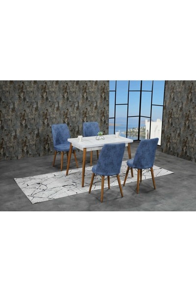 Safart Concept Mario Serisi Acılabılır Kelebek Masa Takımı 4 Sandalye Safart Concept Mario Serisi Acılabılır Kelebek Masa Takımı 4 Sandalye