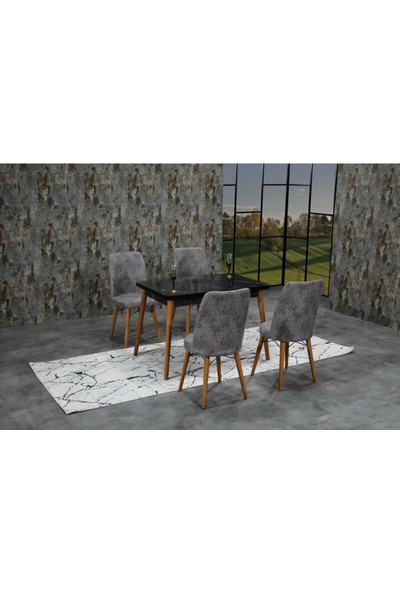 Safart Concept Mario Serisi Açılabilir Kelebek Masa Takımı 4 Sandalye Safart Concept Mario Serisi Açılabilir Kelebek Masa Takımı 4 Sandalye