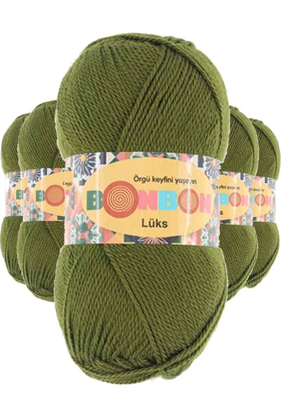 Bonbon 5 Adet Lüks Patik Ipi Yünü Haki 98686 Bonbon 5 Adet Lüks Patik Ipi Yünü Haki 98686