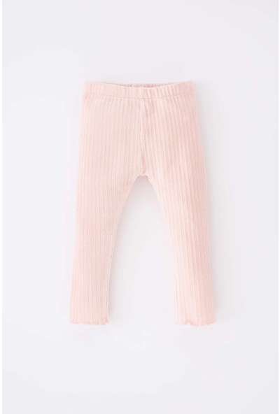 DeFacto Kız Bebek Regular Fit Kadife Tayt Z0848A222WN