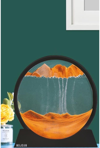 Mujgan (Kırılabilir) Dekoratif Yuvarlak Kum Saati 12 Inç Mjgn-81