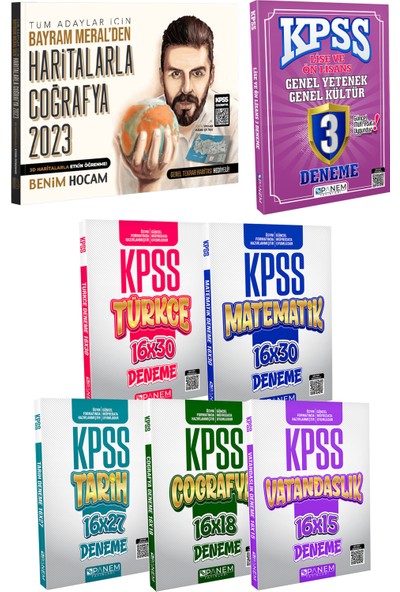 2023 Kpss Haritalarla Coğrafya + Panem Gygk Ön Lisans 3 Deneme + 16LI Branş Deneme Seti 2023 Kpss Haritalarla Coğrafya + Panem Gygk Ön Lisans 3 Deneme + 16LI Branş Deneme Seti