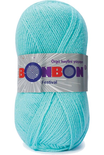 Bonbon Festival Simli Örgü Ipi Yünü Renk NO:203 Bonbon Festival Simli Örgü Ipi Yünü Renk NO:203