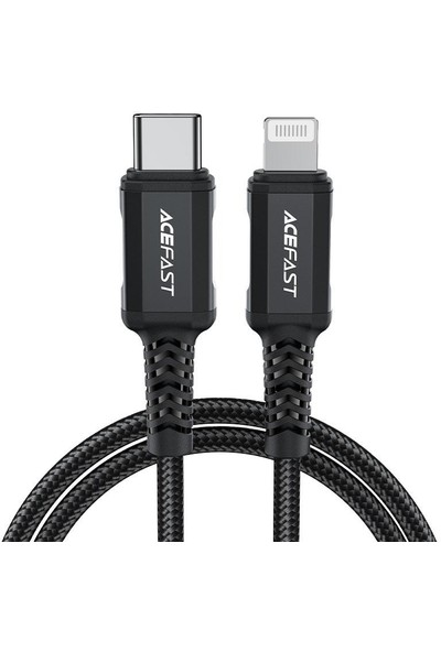 Acefast C4-01 30W 3A Type C To Lightning Apple iPhone Örgülü Hızlı Şarj ve Data Kablosu Acefast C4-01 30W 3A Type C To Lightning Apple iPhone Örgülü Hızlı Şarj ve Data Kablosu