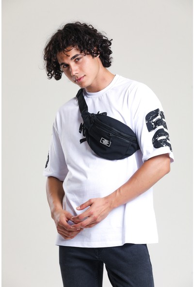 Unisex Siyah Bel Çantası