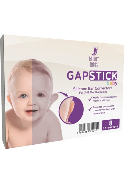 Gapstick Baby 3-12 Aylık Bebekler İçin Kepçe Kulak Düzeltici Gapstick Baby 3-12 Aylık Bebekler İçin Kepçe Kulak Düzeltici