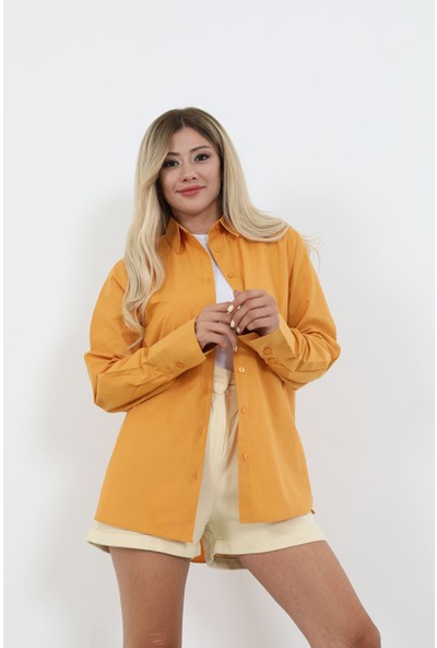 Femina Ocean Poplin Gömlek-Hardal Femina Ocean Poplin Gömlek-Hardal