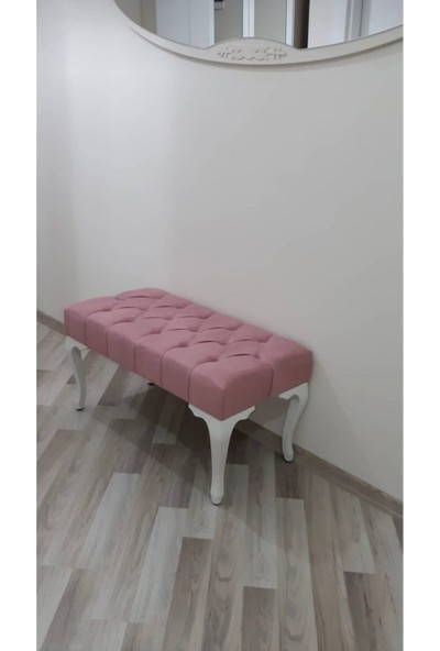 Hanedanev 45X90 Ebatında Pembe Renk Banch Puf