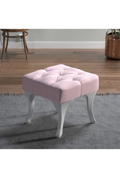 Hanedanev Puf Bench - Pembe 01