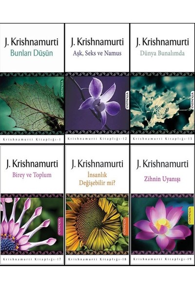 Krishnamurti 6 Kitap: Bunları Düşün - Aşk .... ve Namus - Birey ve Toplum - İnsanlık Değişebilir Mi? - Dünya Bunalımda - Zihnin Uyanışı Krishnamurti 6 Kitap: Bunları Düşün - Aşk .... ve Namus - Birey ve Toplum - İnsanlık Değişebilir Mi? - Dünya Bunalımda - Zihnin Uyanışı