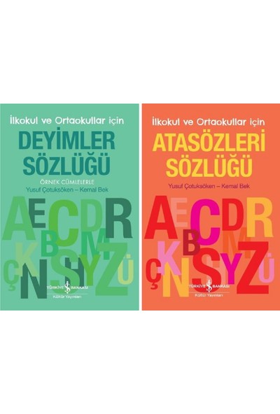 İş Bankası Kültür Yayınları İlkokul ve Ortaokullar İçin Atasözleri ve Deyimler Sözlüğü Örnek Cümlelerle - 2 Kitap Takım İş Bankası Kültür Yayınları İlkokul ve Ortaokullar İçin Atasözleri ve Deyimler Sözlüğü Örnek Cümlelerle - 2 Kitap Takım