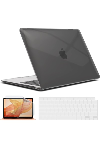 Apple MacBook Pro 13 Inç M1 Çip A2338 Uyumlu Alt Üst Kılıf + Klavye Kılıfı + Ekran Koruyucu Film Apple MacBook Pro 13 Inç M1 Çip A2338 Uyumlu Alt Üst Kılıf + Klavye Kılıfı + Ekran Koruyucu Film