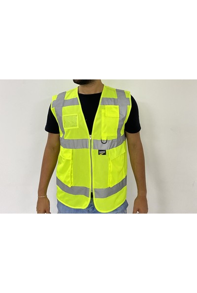 Kkdavm Motosiklet Yüksek Görünümlü Yelek Reflektörlü Fermuarlı Reflektik Motorcu Yelek Yeni Yasaya Uygun Kkdavm Motosiklet Yüksek Görünümlü Yelek Reflektörlü Fermuarlı Reflektik Motorcu Yelek Yeni Yasaya Uygun