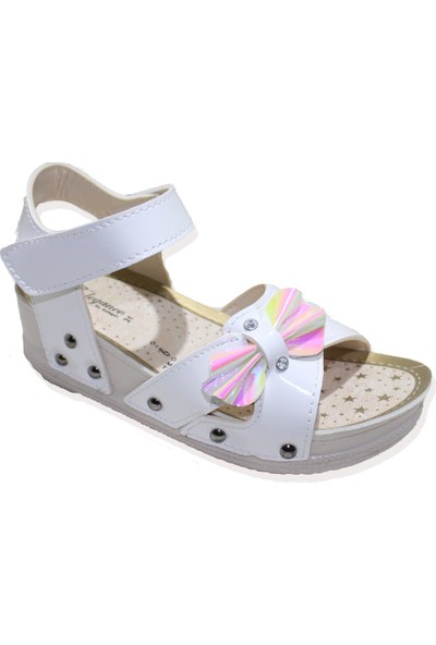 Giyda DDKFLT101 Beyaz Filet Kız Sandalet Giyda DDKFLT101 Beyaz Filet Kız Sandalet