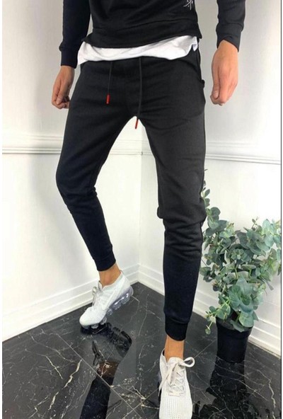 DAXİS Sportwear Company Erkek Siyah Slim Fit Eşofman Altı DAXİS Sportwear Company Erkek Siyah Slim Fit Eşofman Altı