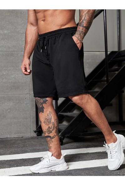 DAXİS Sportwear Company Erkek Siyah Şort-Daxis Sportwear Company DAXİS Sportwear Company Erkek Siyah Şort-Daxis Sportwear Company