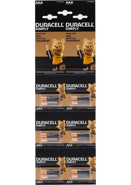Duracell Simply Aaa Alkalin Ince Kalem Pil 20'li Paket, Peşin fiyatına ...