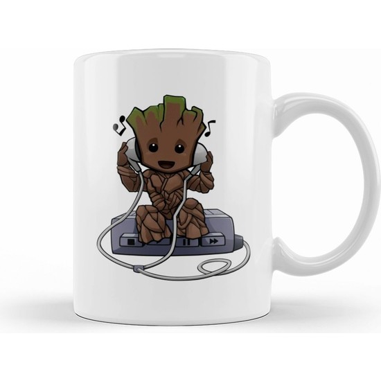 Humuts Baby Groot Walkman Kupa Bardak Porselen Fiyatı