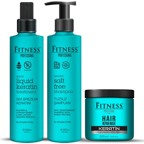 Fitness Professional Brezilya Fönü Sıvı Keratin Bakımı Dumansız ...