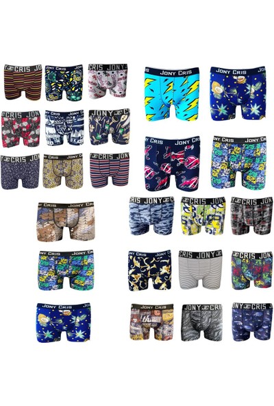 Jony Cris 4lü Süpriz Paket Erkek Boxer Iç Çamaşırı Gizemli Paket Jony Cris 4lü Süpriz Paket Erkek Boxer Iç Çamaşırı Gizemli Paket