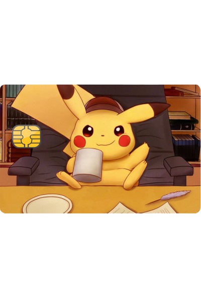 Gaccosh Pikachu Tasarımlı Kart Kaplama Etiketi Sticker Gaccosh Pikachu Tasarımlı Kart Kaplama Etiketi Sticker