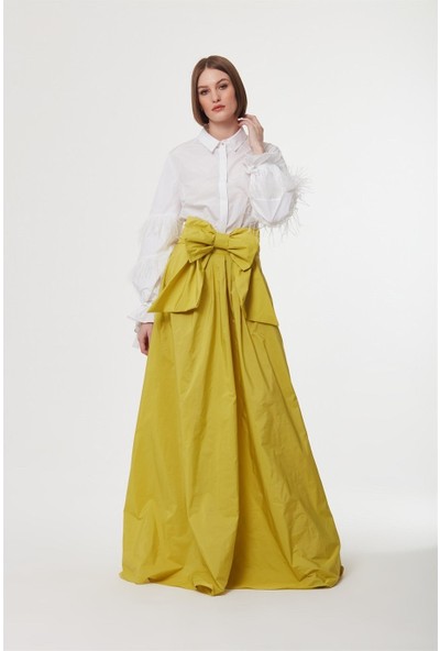 Kuşak Detaylı Kadın Etek 23001-2Y2