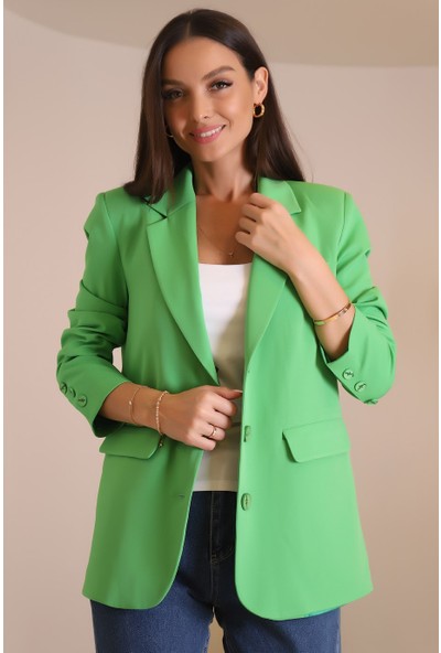 Fermuar Detaylı Kadın Ceket 88388-2Y2