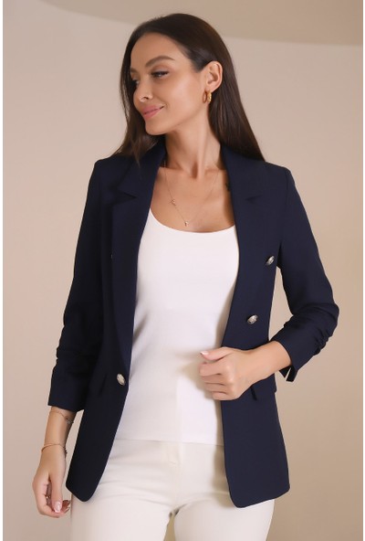 Cep Detaylı Kadın Ceket 5034-2Y2 Cep Detaylı Kadın Ceket 5034-2Y2