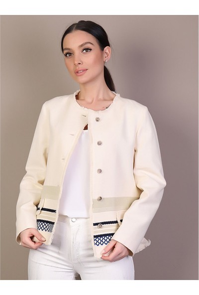 Renkli Kadın Ceket 5154-20Y Renkli Kadın Ceket 5154-20Y