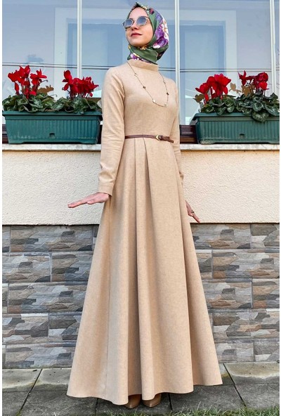 Rabia Şamlı Ayla Cappucino Elbise Rabia Şamlı Ayla Cappucino Elbise