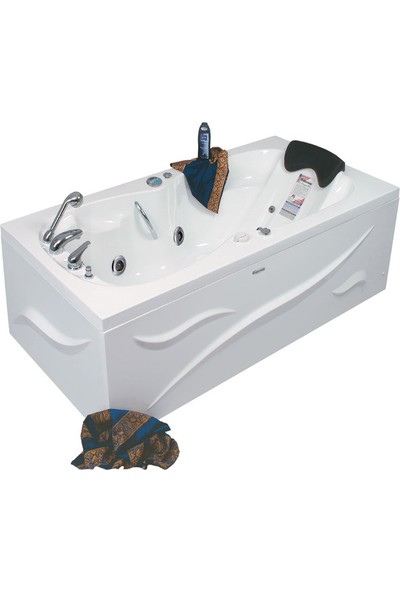 Waterway Brooklyn Jakuzi 180 x 90 H55 ( Romantic Sistem / Gövde+ Metal Ayak + 4yön Panel Hidromasajlı Küvet ) Waterway Brooklyn Jakuzi 180 x 90 H55 ( Romantic Sistem / Gövde+ Metal Ayak + 4yön Panel Hidromasajlı Küvet )