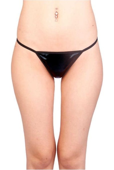 Anl Company Deri Görünümlü Fantazi Tanga Siyah Renk PS675 Anl Company Deri Görünümlü Fantazi Tanga Siyah Renk PS675