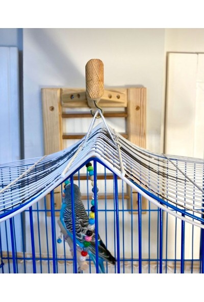 Notre Monde Pet Ahşap Elyapımı Kafes Askılıgı Notre Monde Pet Ahşap Elyapımı Kafes Askılıgı