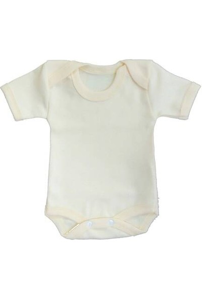 Sema Baby Yarım Kol Badi (Body) 0-3 Ay - Ekru Sema Baby Yarım Kol Badi (Body) 0-3 Ay - Ekru