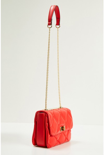 Sellss Zincir Askılı Kutu Kapitone Dikişli Deri El ve Omuz Çanta Kadın