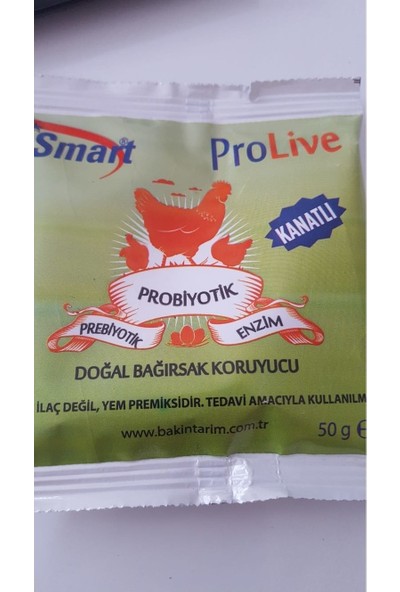 Karahisar Kuluçka Smart Prolive 50 gr Sindirim Sistemi Sağlığını Doğal Yollardan Koruyan Vitamin