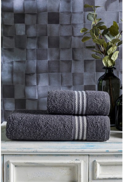 Casnack Veronica 2'li Banyo Havlu Seti 70 x 140 cm - 50 x 90 cm Casnack Veronica 2'li Banyo Havlu Seti 70 x 140 cm - 50 x 90 cm