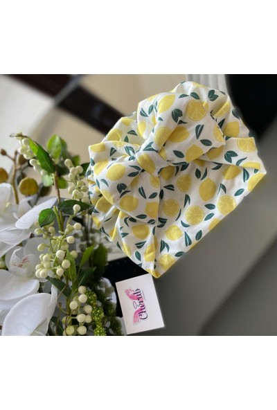 Cherub Accessories Limonlu Fiyonklu Çift Kat Meyveli Bebek Bone Cherub Accessories Limonlu Fiyonklu Çift Kat Meyveli Bebek Bone