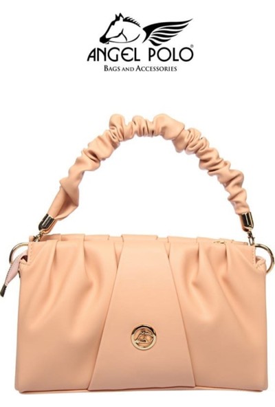 Angel Polo Pudra Renk Omuz Çanta