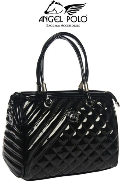 Angel Polo Siyah Rugan Çanta