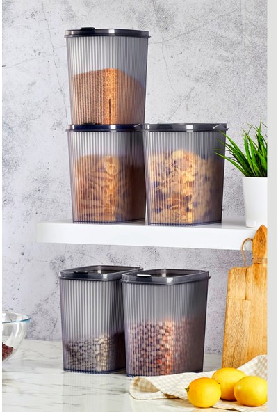 Çarşıdayız 6 Adet Pratik Kapak Dikdörtgen Saklama Kabı Seti - 2500 ml Süper Set Çarşıdayız 6 Adet Pratik Kapak Dikdörtgen Saklama Kabı Seti - 2500 ml Süper Set