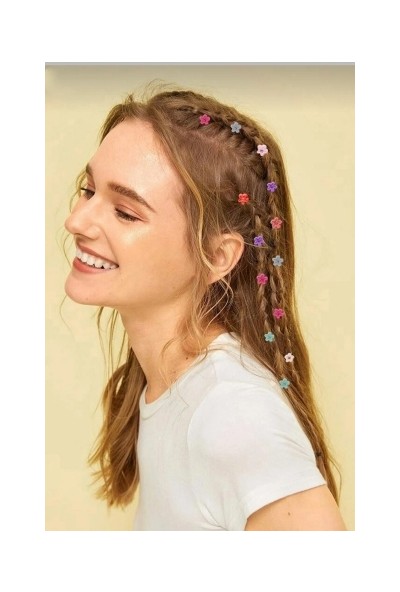 Monalisa Kadın 24'lü Renkli Saç Süsü Boncuk Toka 484800148