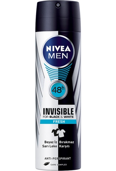 Nivea Deo Sprey 150 ml Invisible Fresh Erkek Nivea Deo Sprey 150 ml Invisible Fresh Erkek