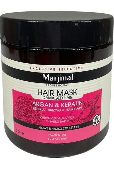Marjinal Argan Keratin Saç Maskesi 500ML Marjinal Argan Keratin Saç Maskesi 500ML